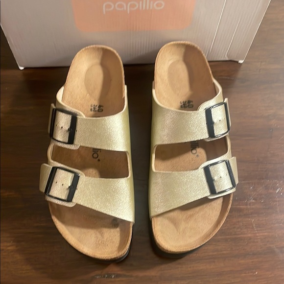 Papillio | Shoes | Birkenstock Papillio Womens Gold Metallic Arizona ...